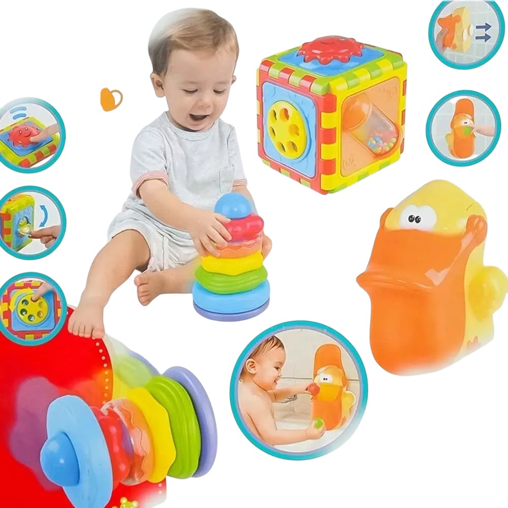 Set Actividades 3 En 1 Didáctico Para Niños - Maydworld